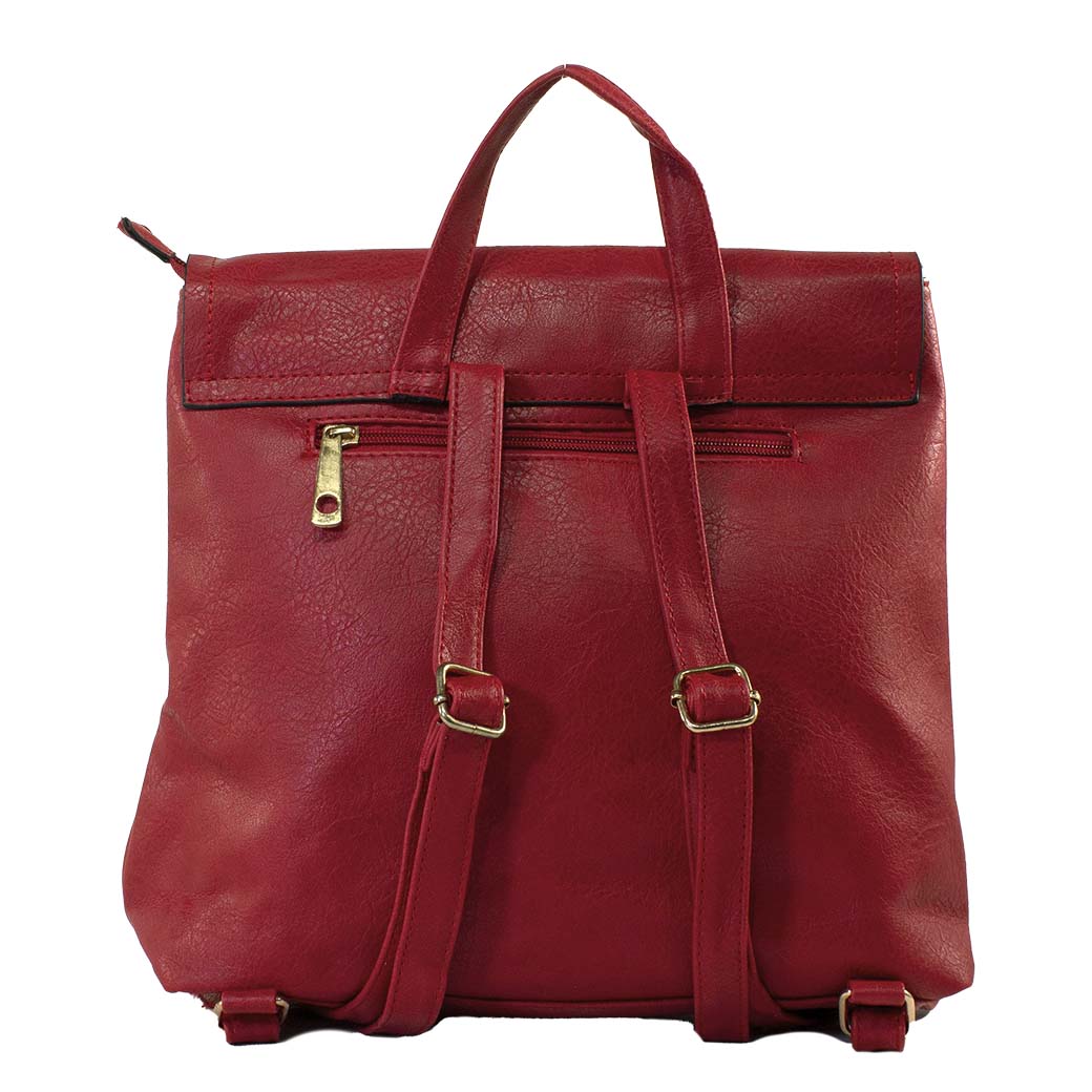 Mochila Con Argolla Cuadrada Rojo – Mailea