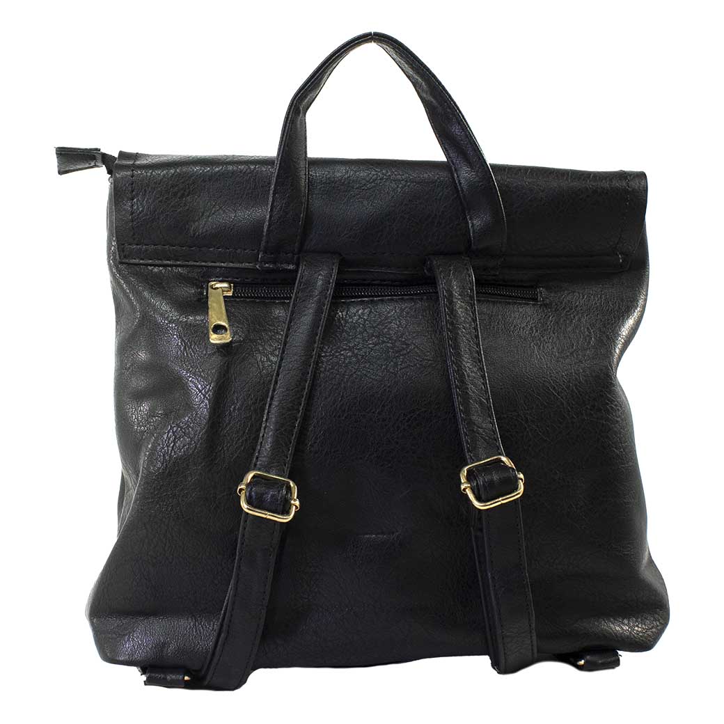 Mochila Con Argolla Cuadrada Negro – Mailea